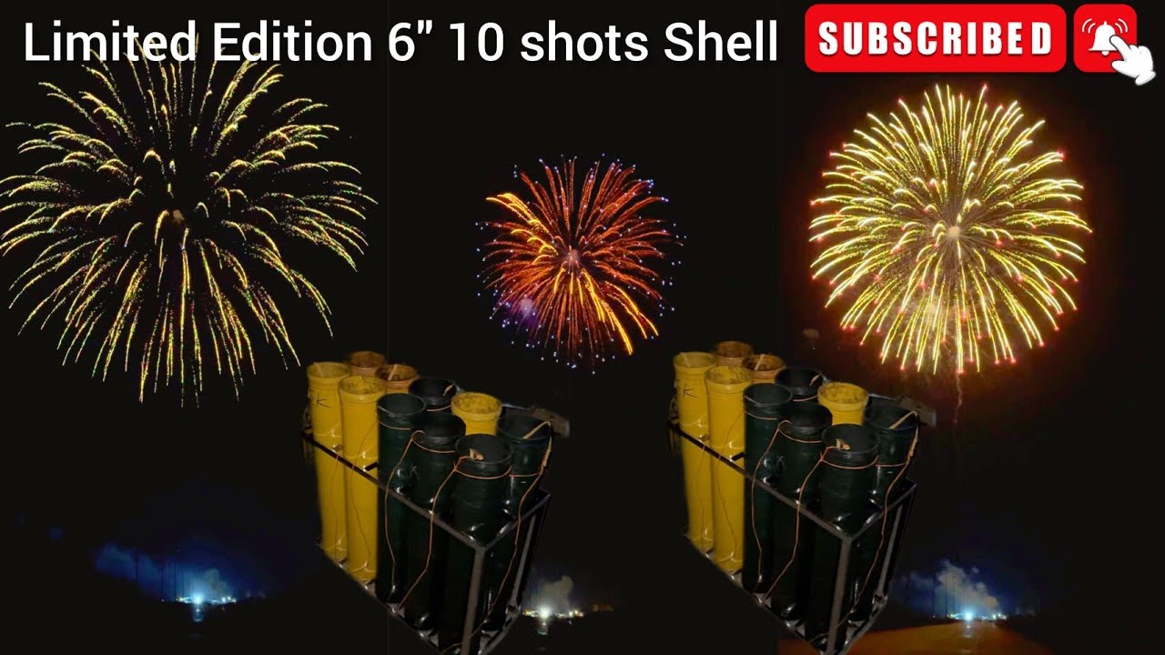 Limited Edition 6" 10 shots Special displayed shell (限量版6寸特效礼花弹效果 ...