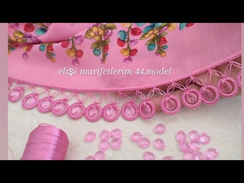 Damla boncuk oyası yapılışı 💓💓 elişi marifetlerim 44.model