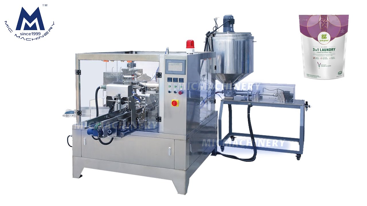 Detergent Pouch Filling Sealing Machine: how to fill detergent into ...