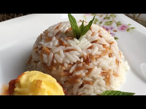 Tam ölçüleriyle tane tane pirinç pilavı