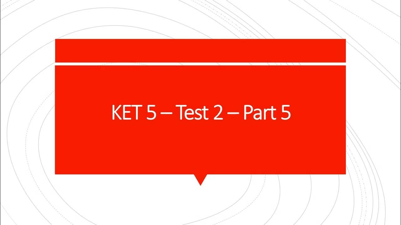 Listening Practice - A2 CEFR - Cambridge KET 5 Test 2 Part 5 - YouTube