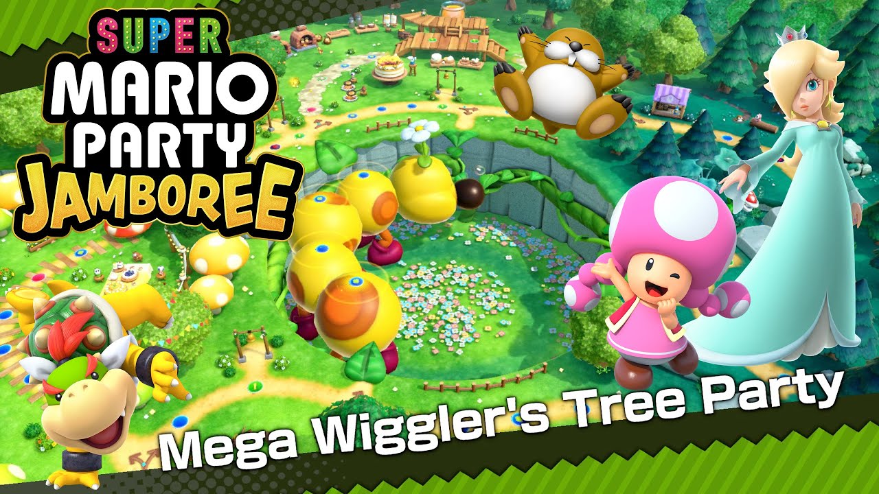 Super Mario Party Jamboree [1] - Mega Wiggler's Tree Party - YouTube
