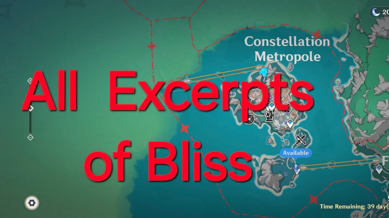 All Excerpts of Bliss in Constellation Metropole Map(2)Locations ...
