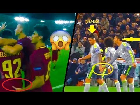 Football Stars touching Each others Butt (Featuring - Cristiano Ronaldo , James Rodriguez , Neymar )
