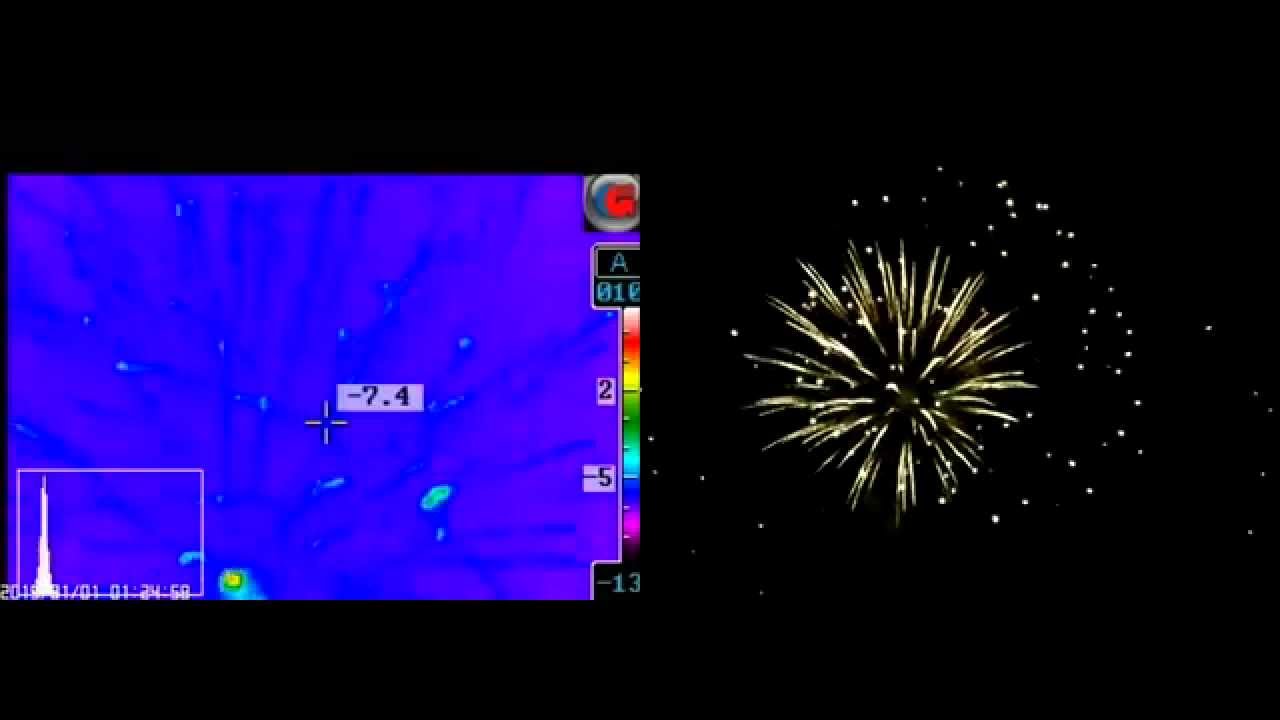 Firework split infrared - YouTube