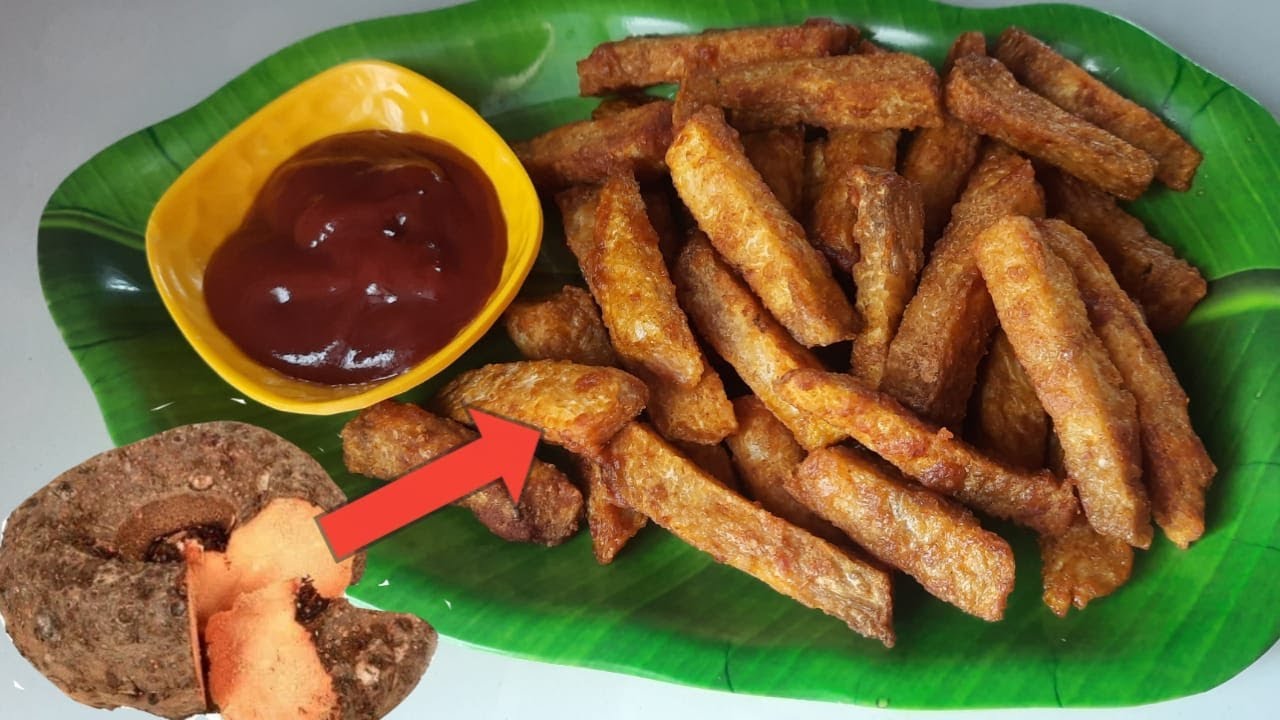 Elephant Foot Yam Fingers / Senai Kilangu Fry / Kids Lunch Idea ...
