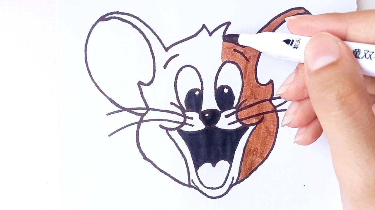 easy drawing art:Jerry attractive drawing - YouTube