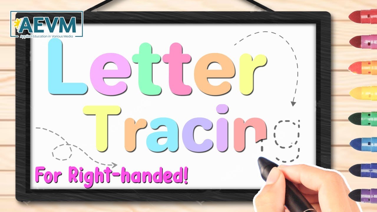 Letter Tracing Right Handed - YouTube