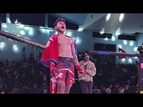 Fight of Kunjan Kakshapti [NEPAL] Vs Kedo sirie [India] | Nepal warrior championship | #nwc #ufc