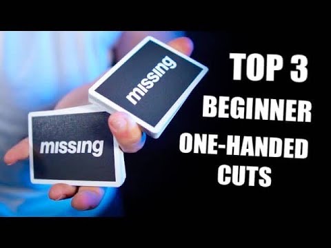 Cardistry tutorial 3/5 - Top 3 Beginner One Handed Cuts #cards # ...