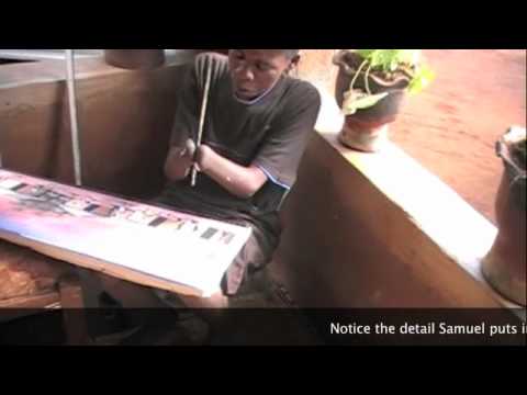 Sam Banda Painter w/ no Hands - YouTube
