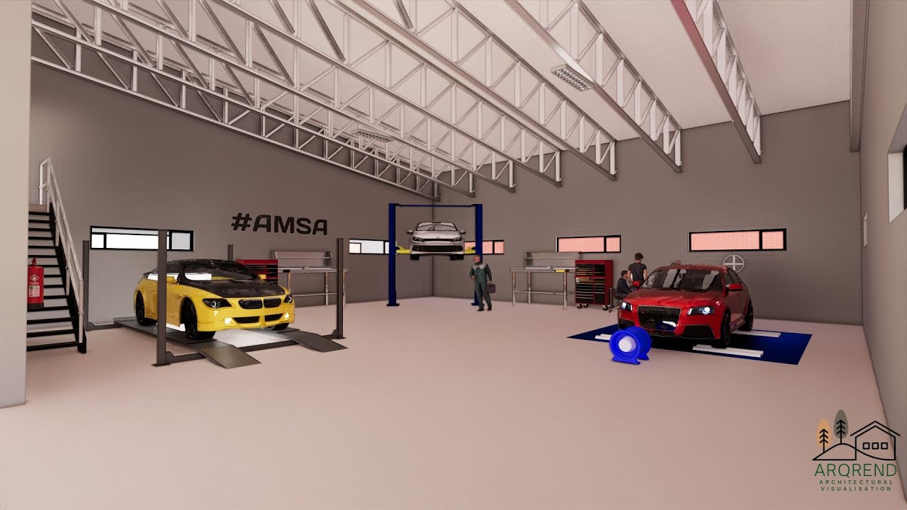 Exterior & Interior video render - Tuning Workshop - YouTube
