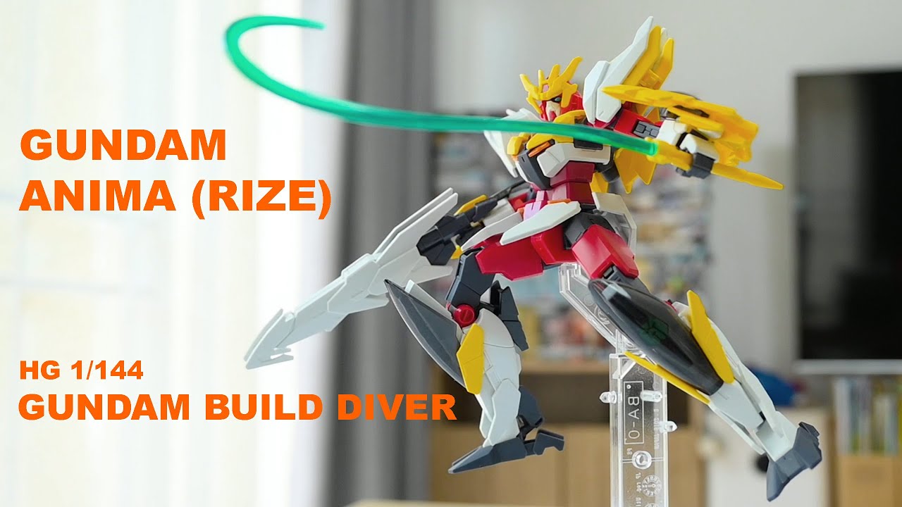 GUNDAM ANIMA (RIZE) HG 1/144 Unbox, Build up and Actions - YouTube