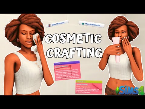 MAKE YOUR OWN BATH BOMBS AND LIP BALMS IN THE SIMS 4!|  COSMETIC CRAFTING MOD| THE SIMS 4 MOD REVIEW