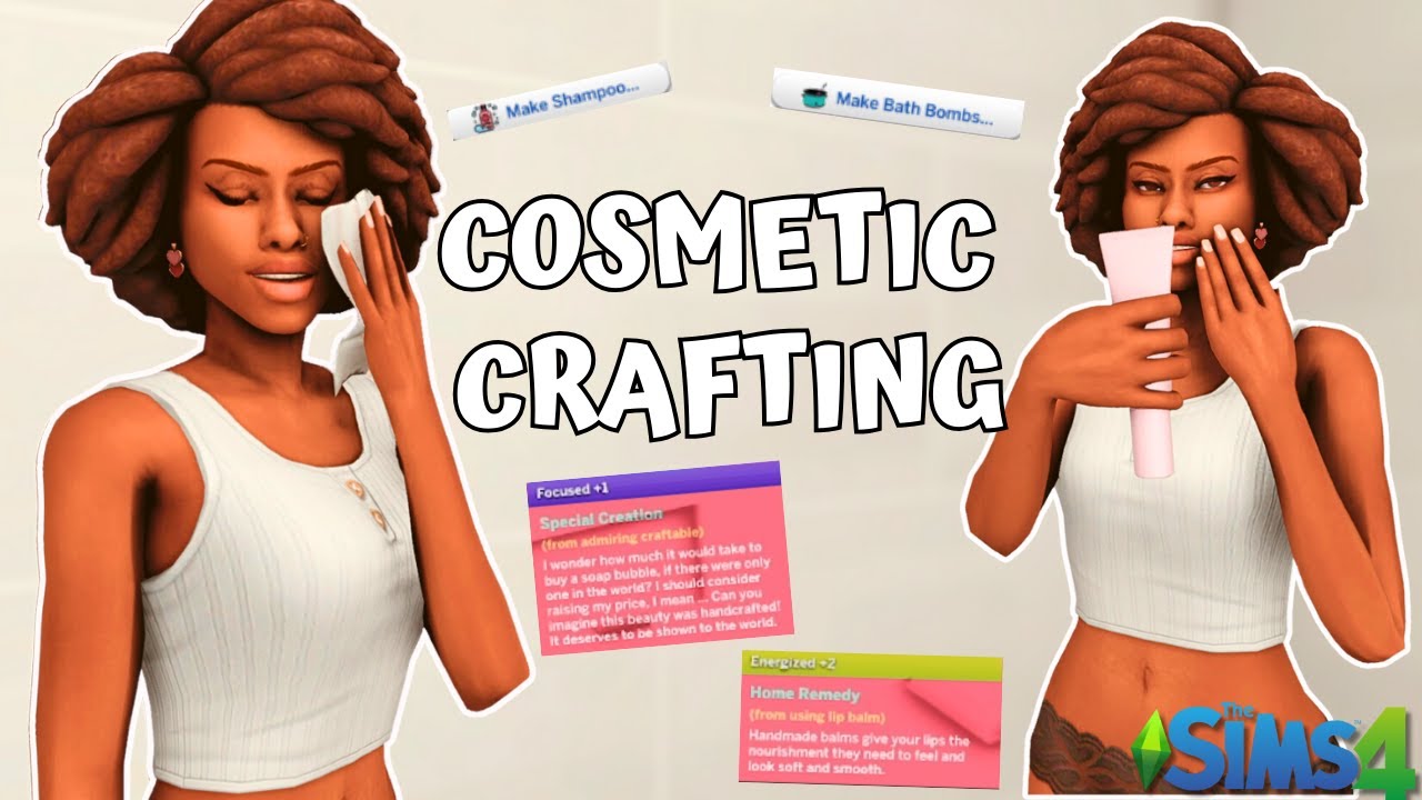MAKE YOUR OWN BATH BOMBS AND LIP BALMS IN THE SIMS 4!| COSMETIC ...