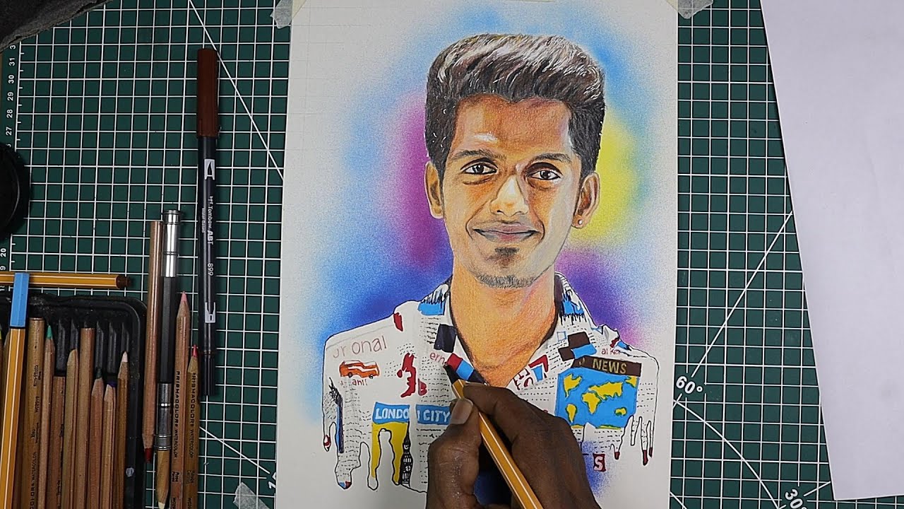 kpy bala rsk raja art time laps video - YouTube