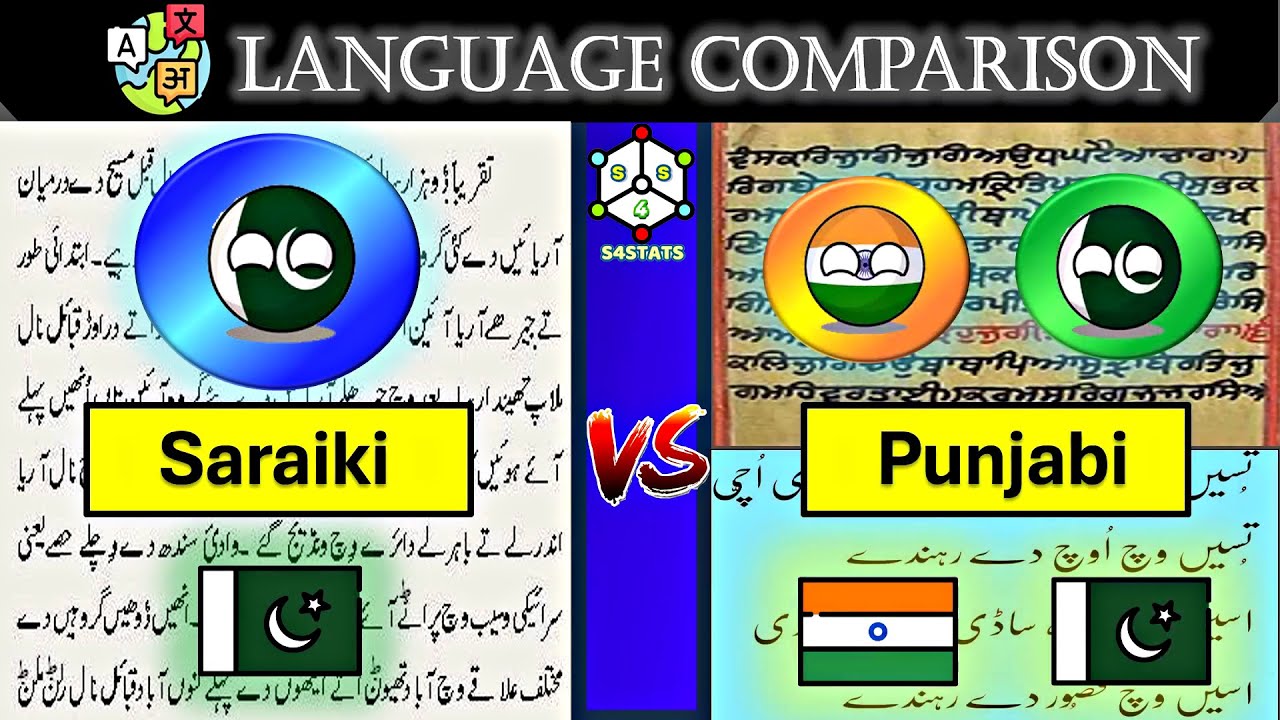 Saraiki Vs Punjabi Language Comparison | Pakistani Languages ...