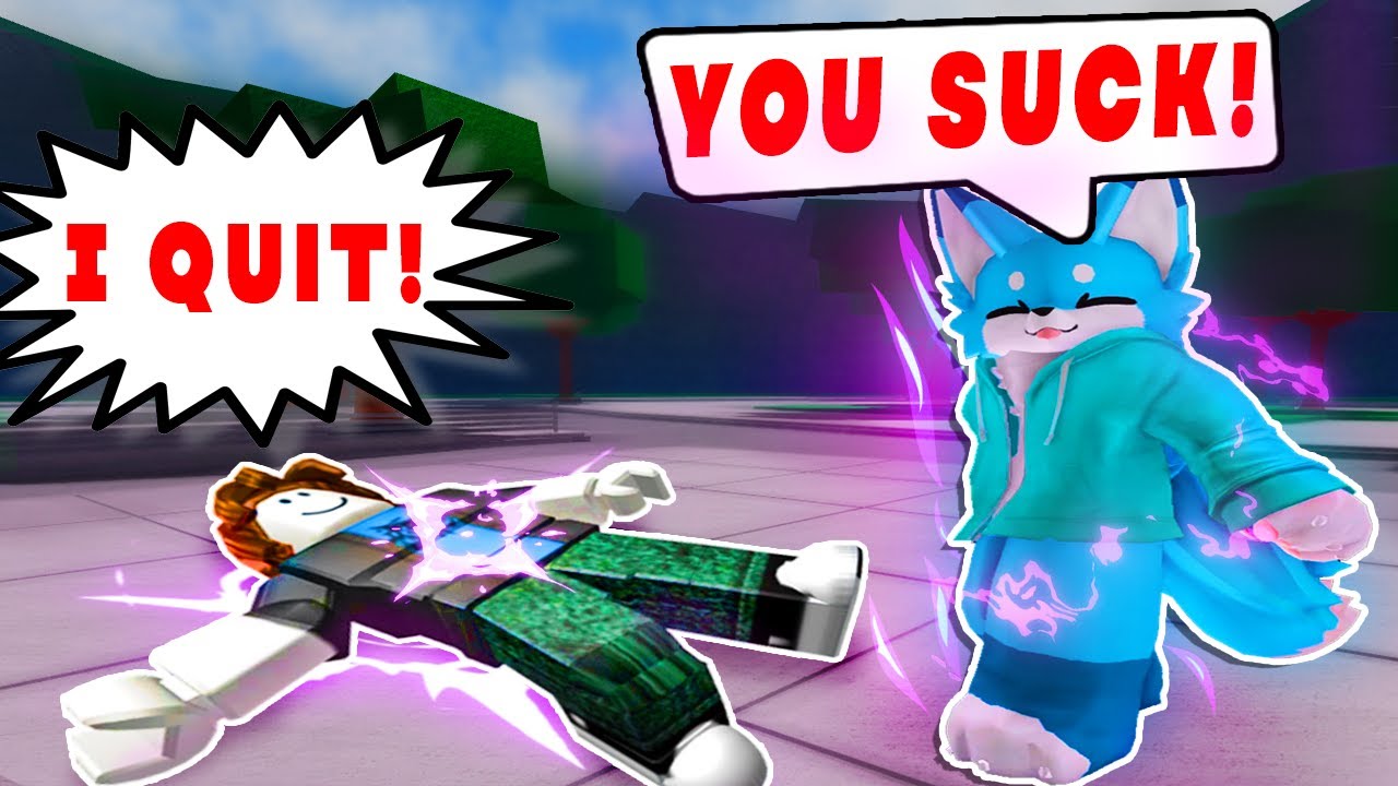 TOXIC FURRY Made Him RAGE QUIT! in Roblox Strongest Battlegrounds - YouTube