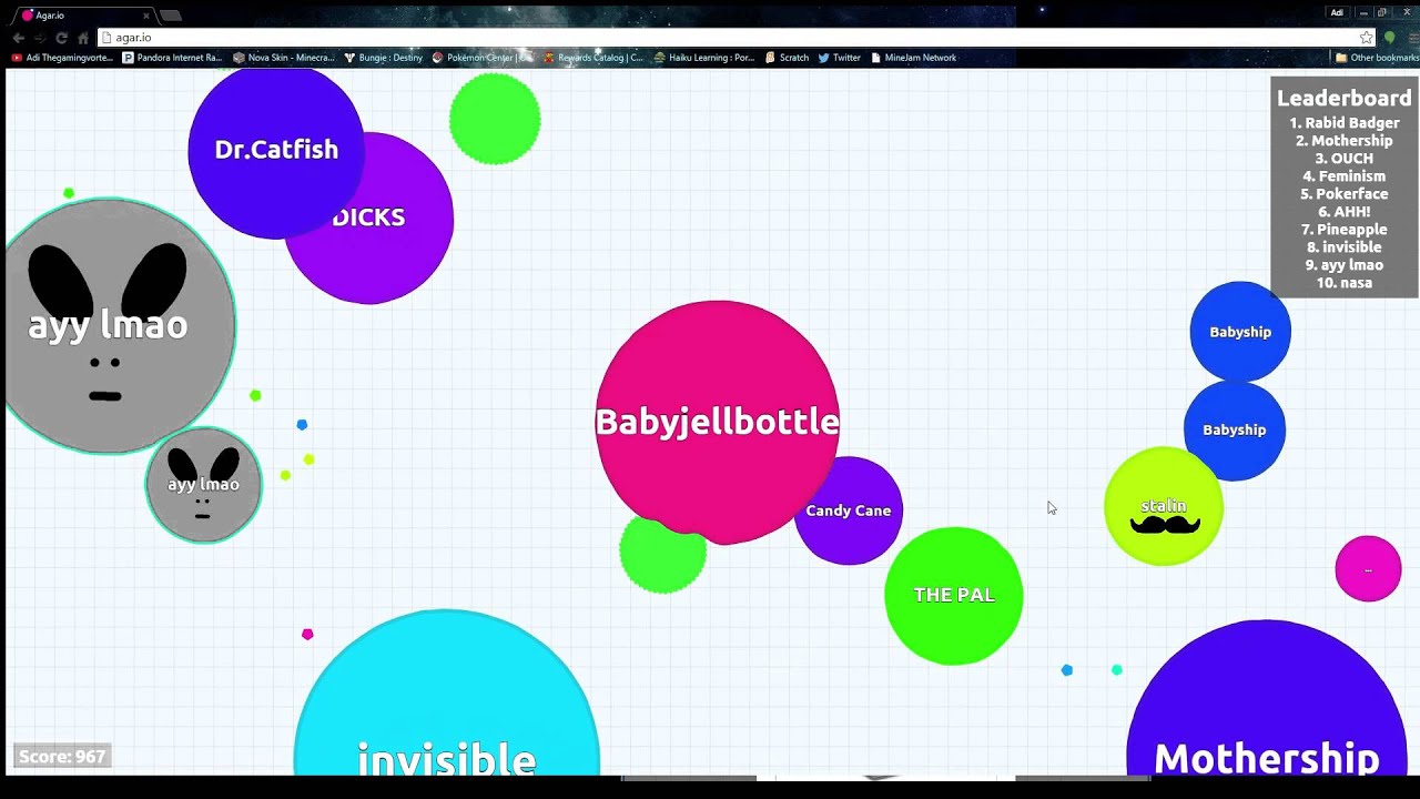 Agar. io - RABID BADGER WHY - YouTube
