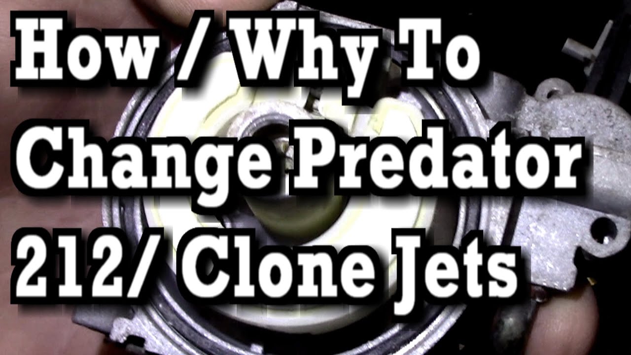 How / Why To Replace Predator 212 / Clone Carburetor Jets - YouTube