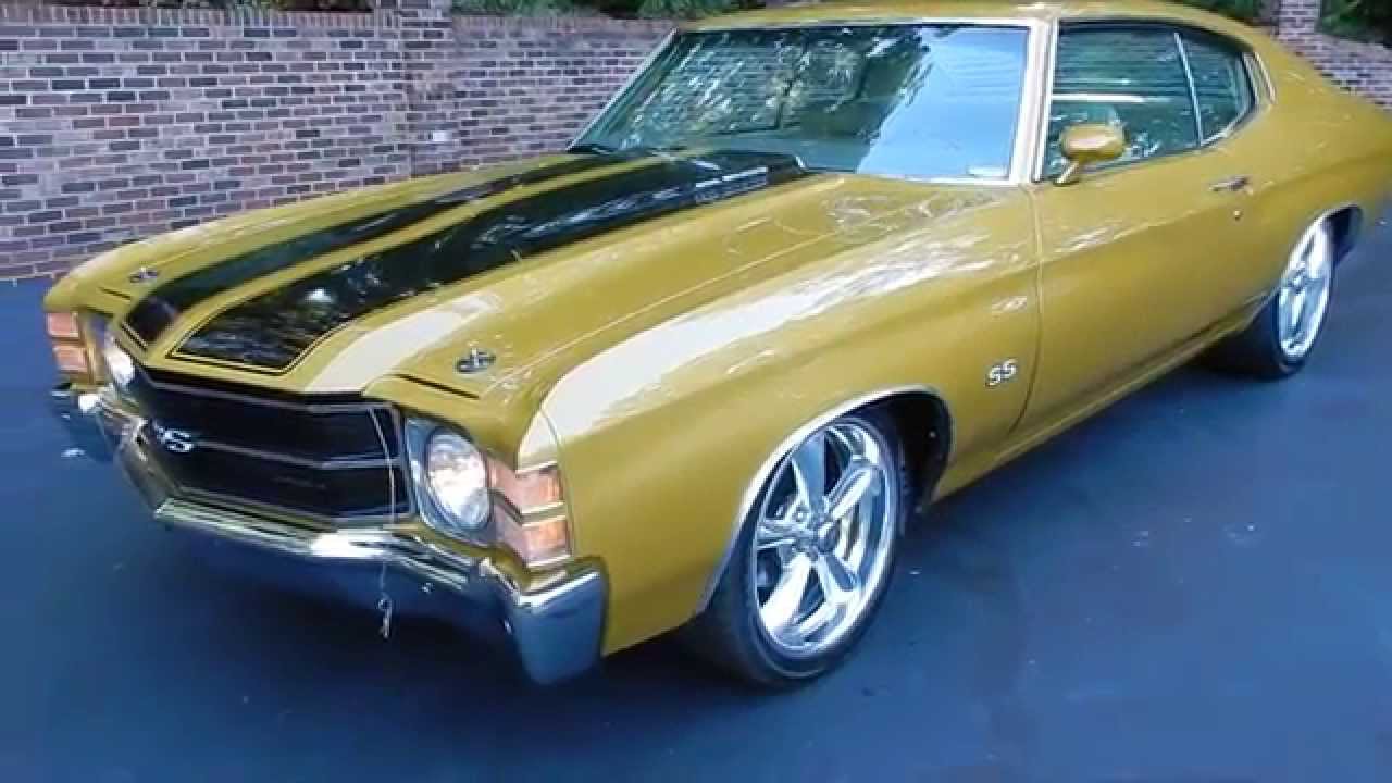 1971 Chevelle SS in gold for sale Old Town Automobile in Maryland - YouTube