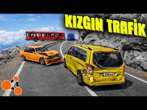 KIZGIN TRAFİK VE ORMAN YOLU | BeamNG.drive // HARD Crash