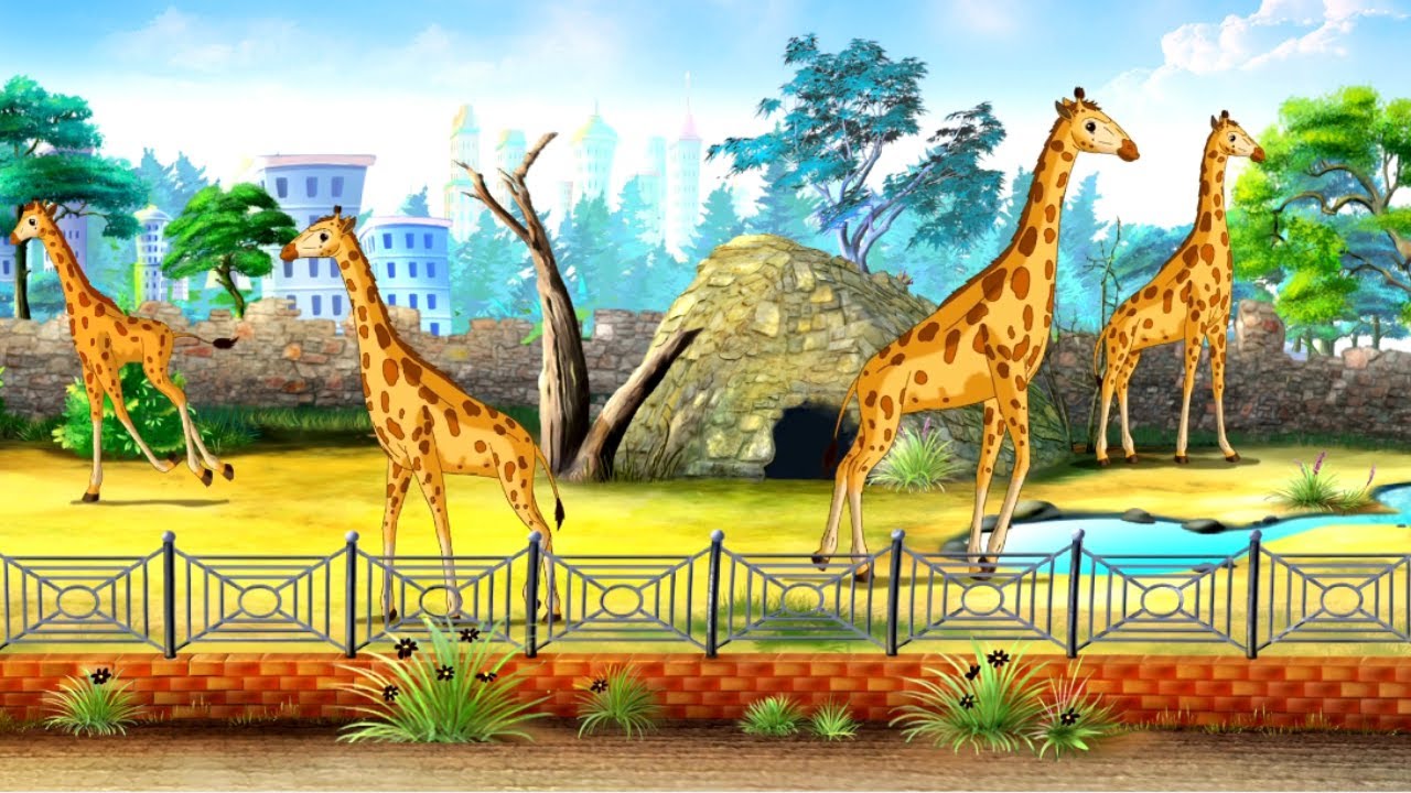 Giraffe Song | Animal Nursery Rhymes for Kids | Cartoonic94 - YouTube