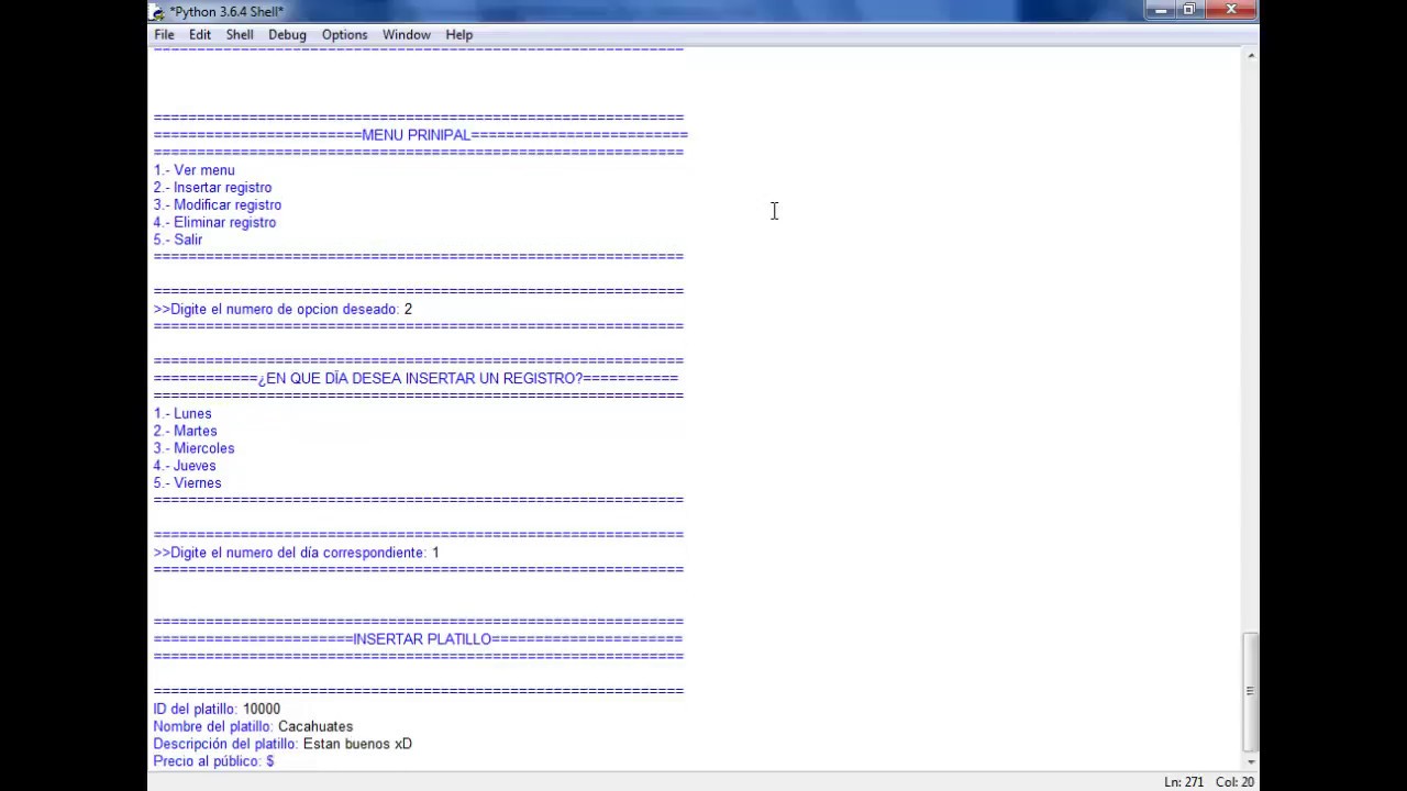 Proyecto Final Python (Cafeteria) - YouTube
