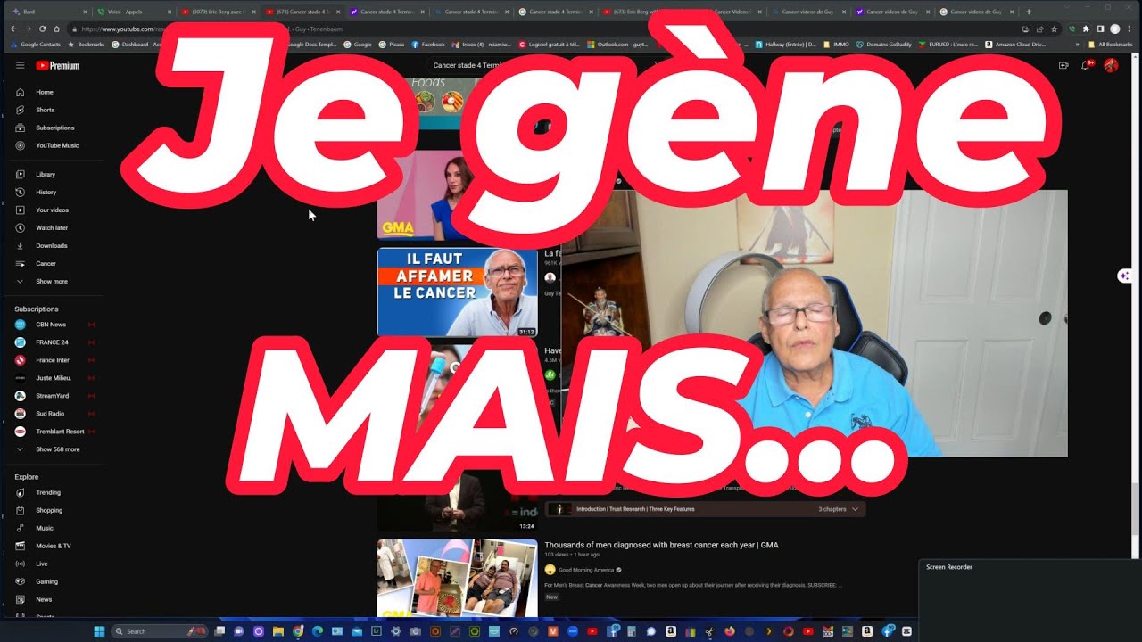 Cancer stade 4 terminal: je gene parce que Gueri? Je continurai, c'est ...