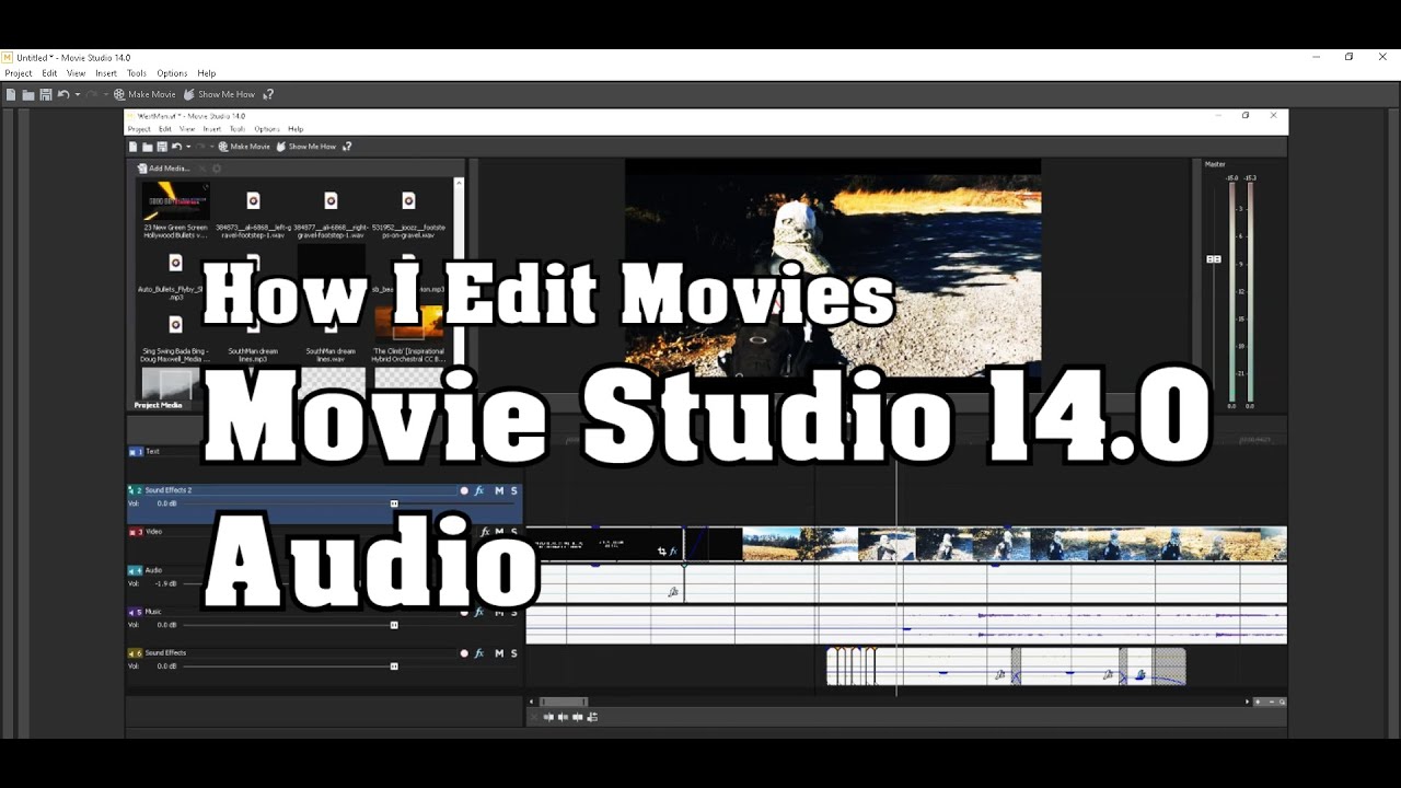 How I Edit Movies (Movie Studio 14.0) - YouTube