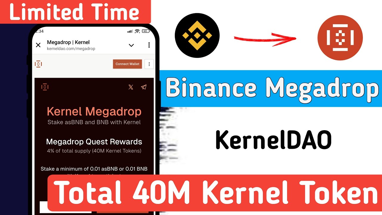 Binance New Megadrop ! KernelDAO x Binance WEB3 | Total 40M KERNEL Token | Mahmudul Official ...