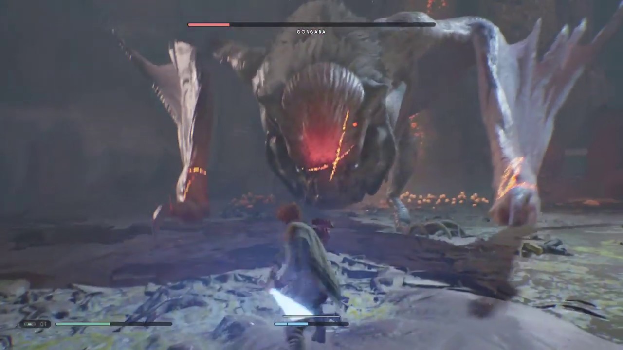 STAR WARS Jedi: Fallen Order™ Gorgara Boss Battle - YouTube
