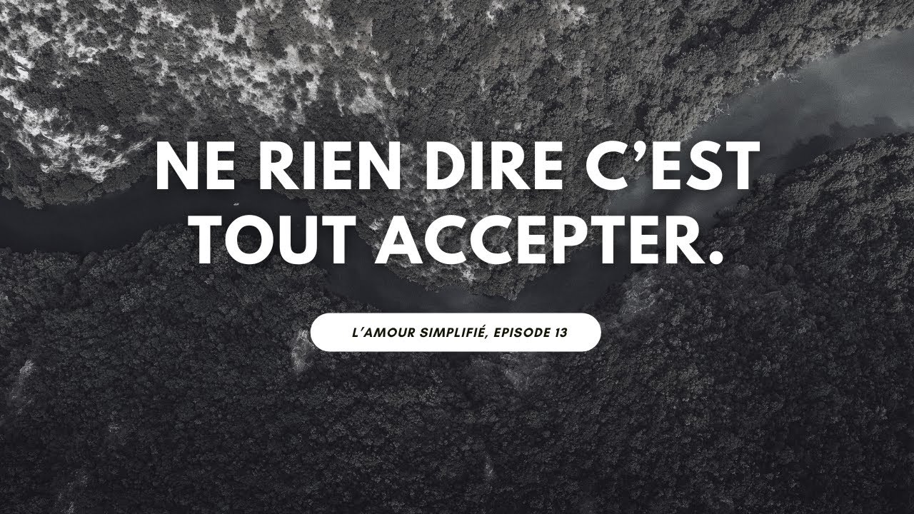 Ne rien dire c'est mentir sur qui tu es. - YouTube