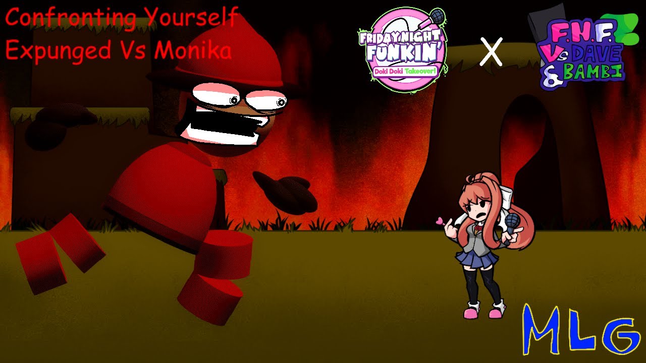 Confronting Yourself | FNF Expunged Vs Monika Cover - YouTube