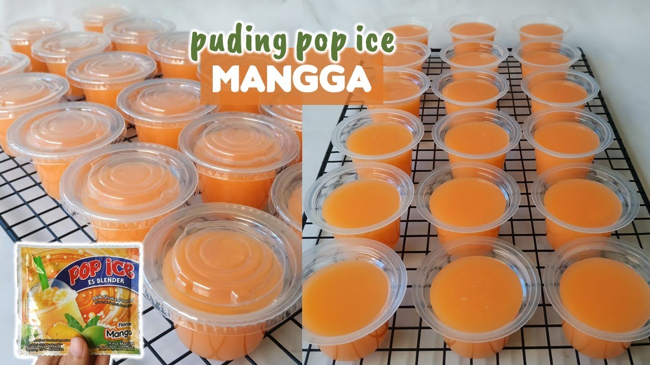 RESEP PUDING MANGGA CUP PALING SEGER, 1 RESEPNYA JADI 20 CUP - YouTube