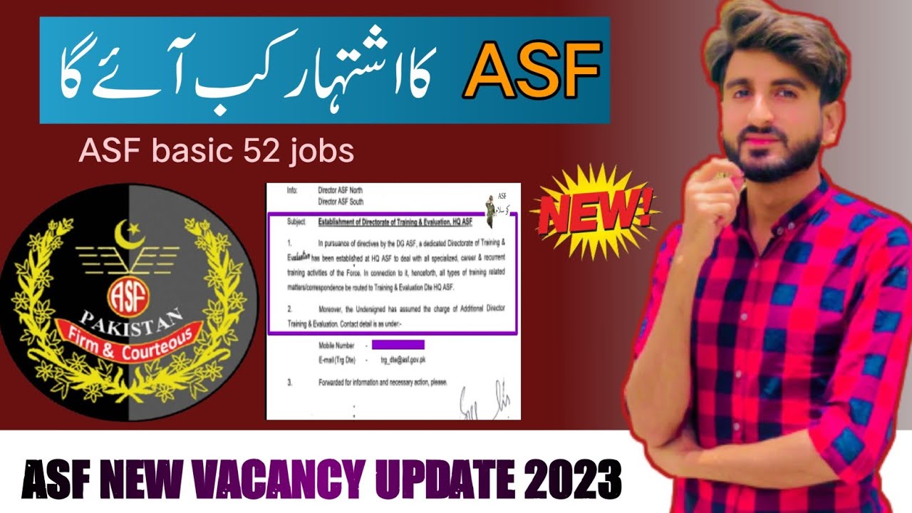 ASF new vacancy 2023 / asf new jobs 2023 #asf #jobs - YouTube
