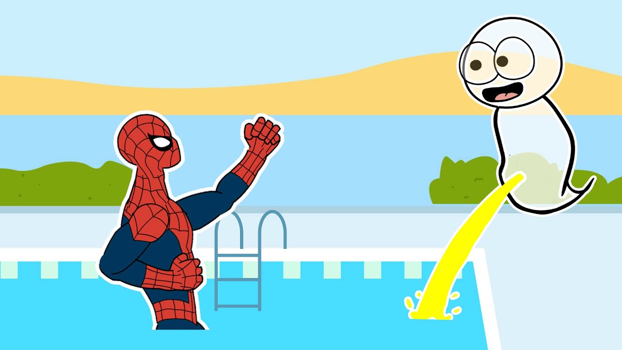 Hantu vs Spiderman vs Batman vs Avengers - Funny Cartoons - Kartun Lucu ...