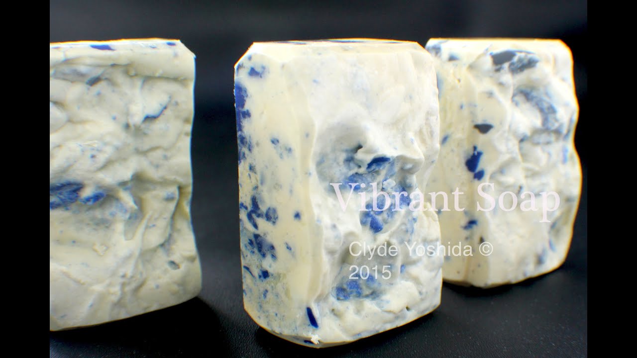 Making and Unmolding Taken for Granite Cold Process Soap - YouTube