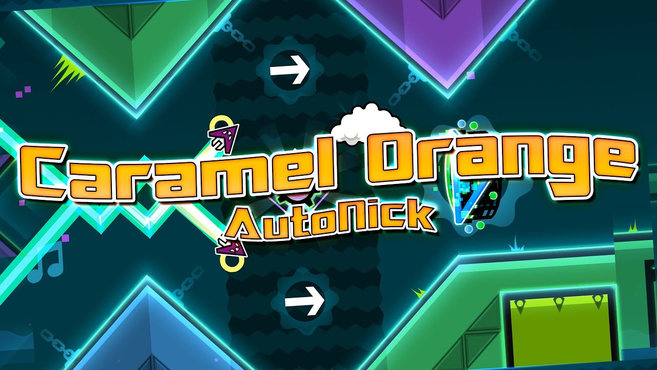 "Caramel Orange" by AutoNick [ALL COINS] | Geometry Dash Daily #486 [2. ...