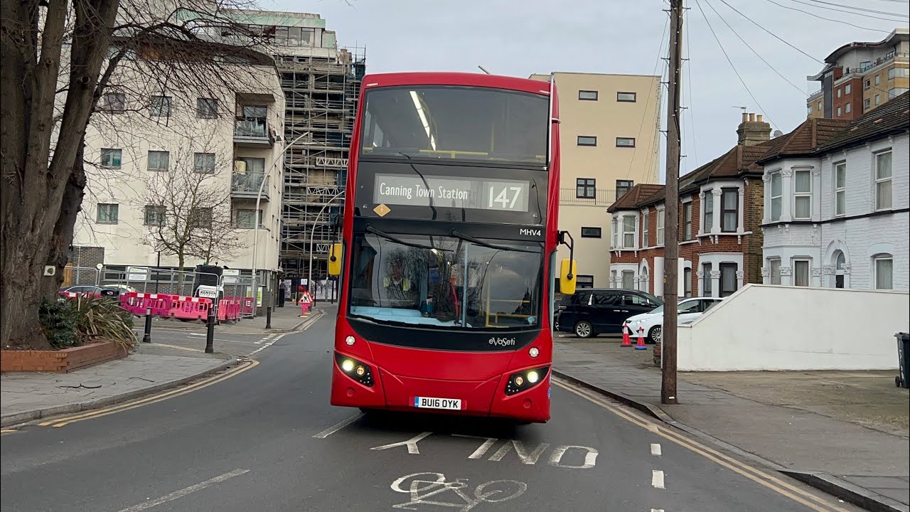 FULL ROUTE VISUAL|Blue Triangle Bus Route 147|Canning Town - Ilford ...