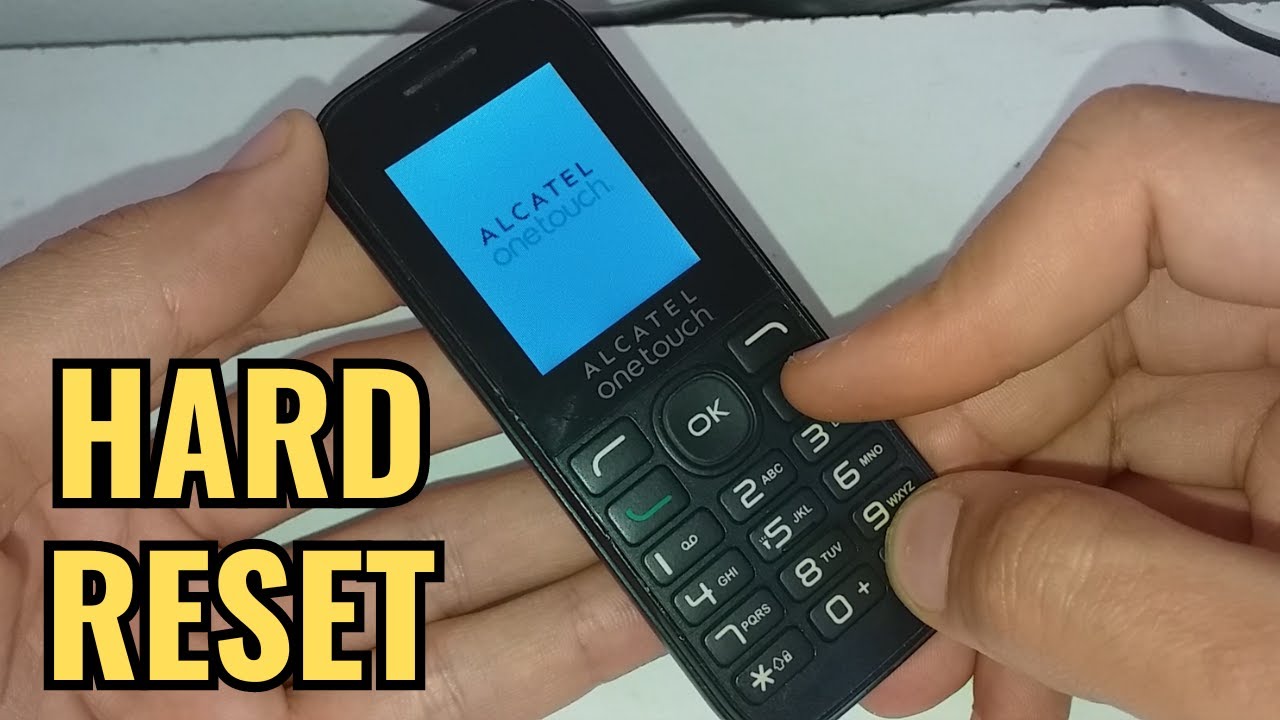 how to format alcatel one touch 1050d - YouTube