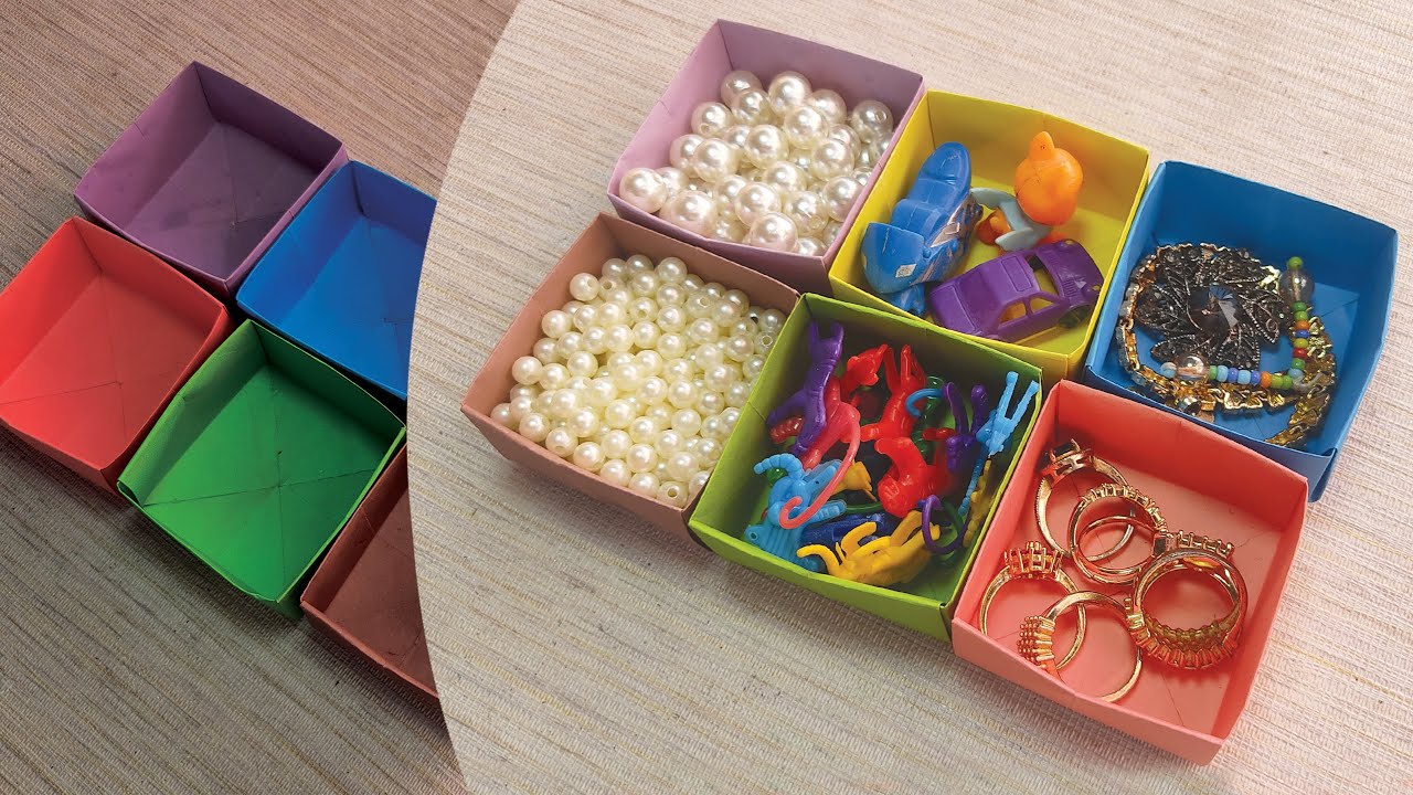 Mini origami Paper Box || DIY Secret Stepper Box | Paper Craft | Secret ...