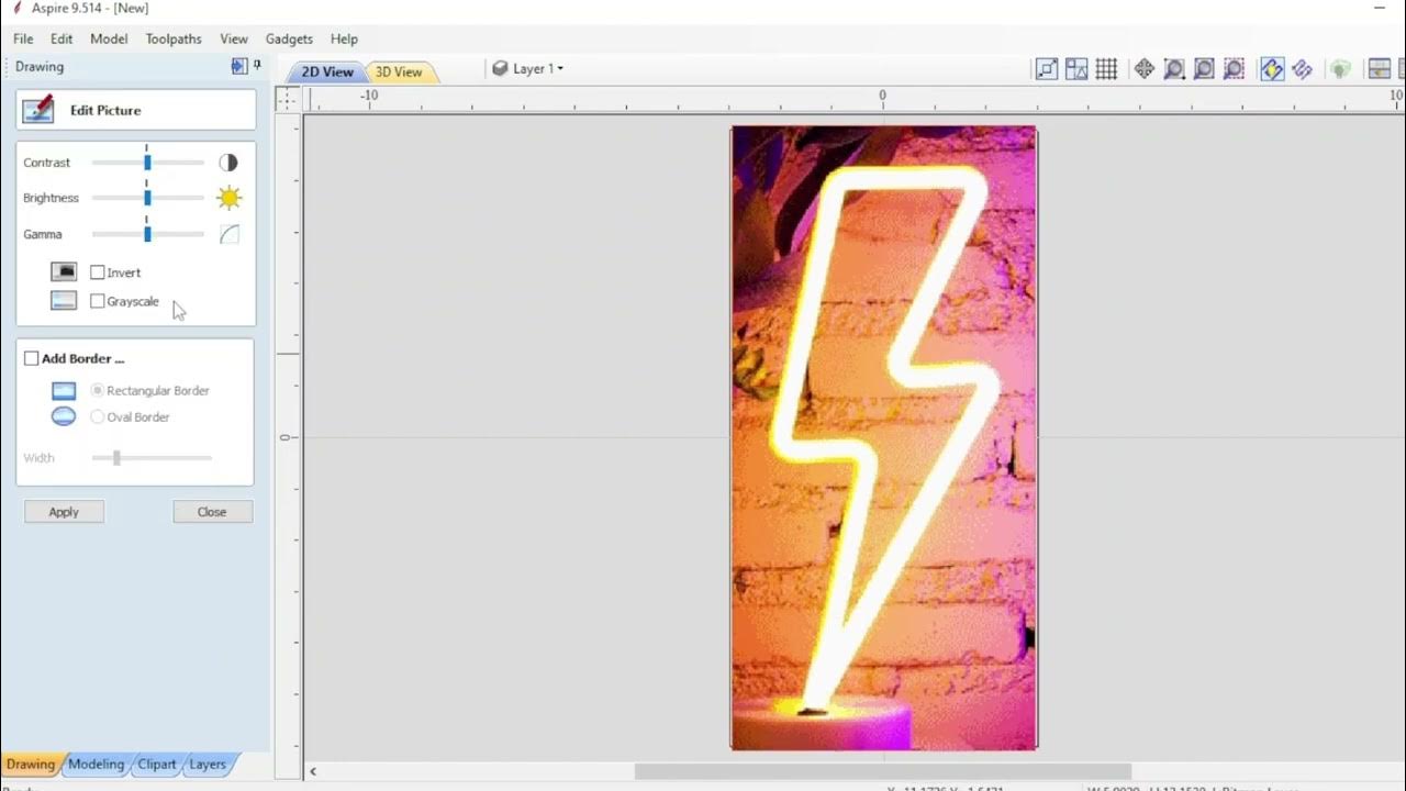 How to Trace Bitmap using Vectric Aspire Software - YouTube
