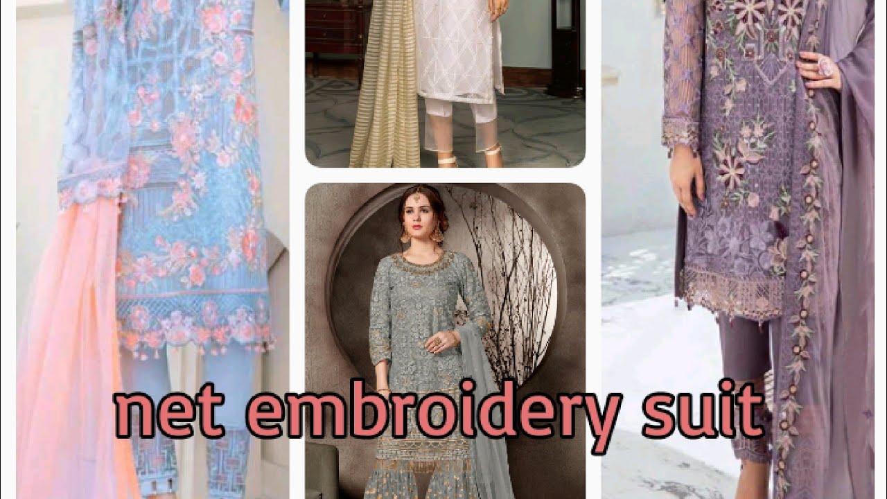 new net embroidery frock 2021 beautiful and latest designs for net ...