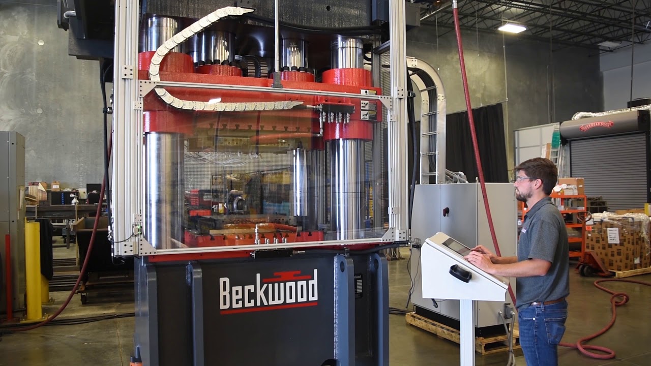 1000 Ton Composite Forming R&D Press - YouTube