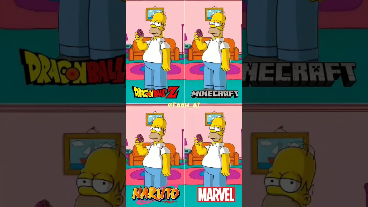 🔥HOMER SIMPSONS IN DIFFERENT VERSIONS... #thesimpsons #homersimpson ...