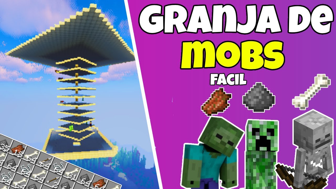La Mejor Granja de Mobs Automática (AFK) en Minecraft Java 1.21.4 de Forma Fácil - YouTube
