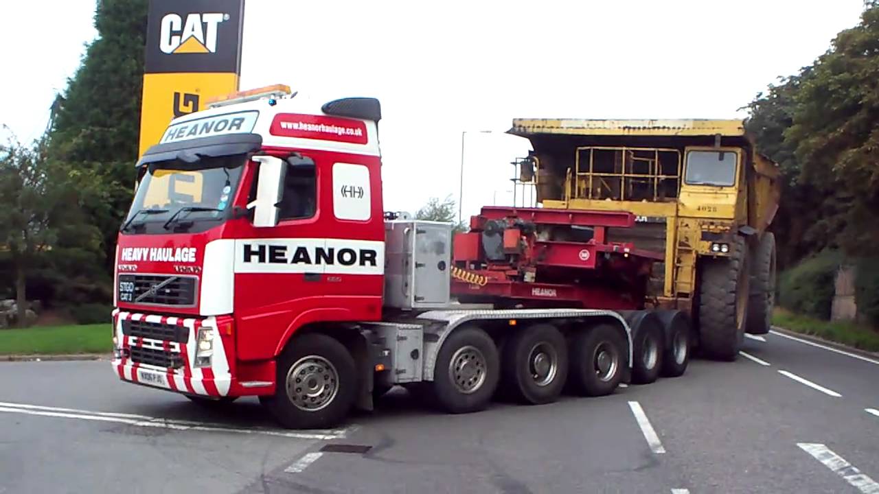 Heanor Heavy Haulage And Cat 777B Dumptruck - YouTube