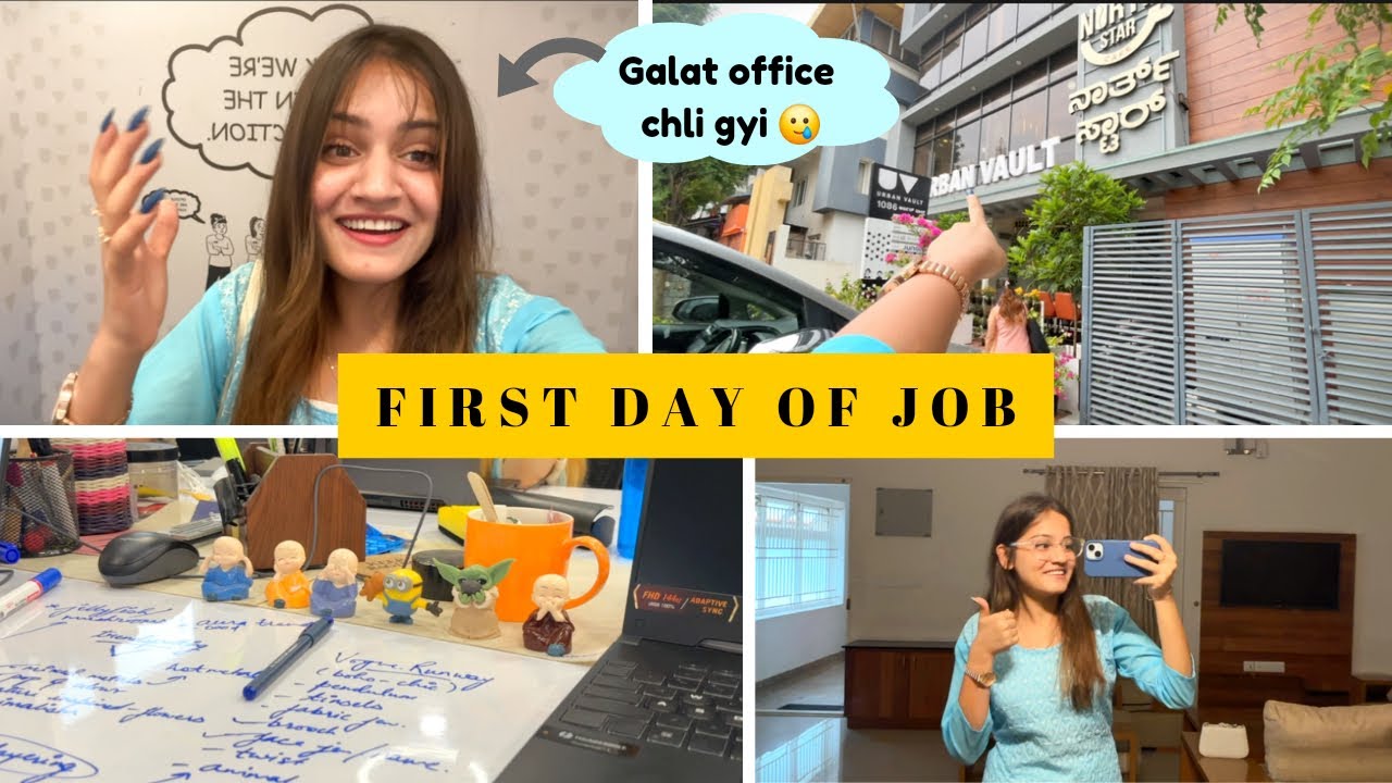 FIRST Day of my JOB 💻 - YouTube