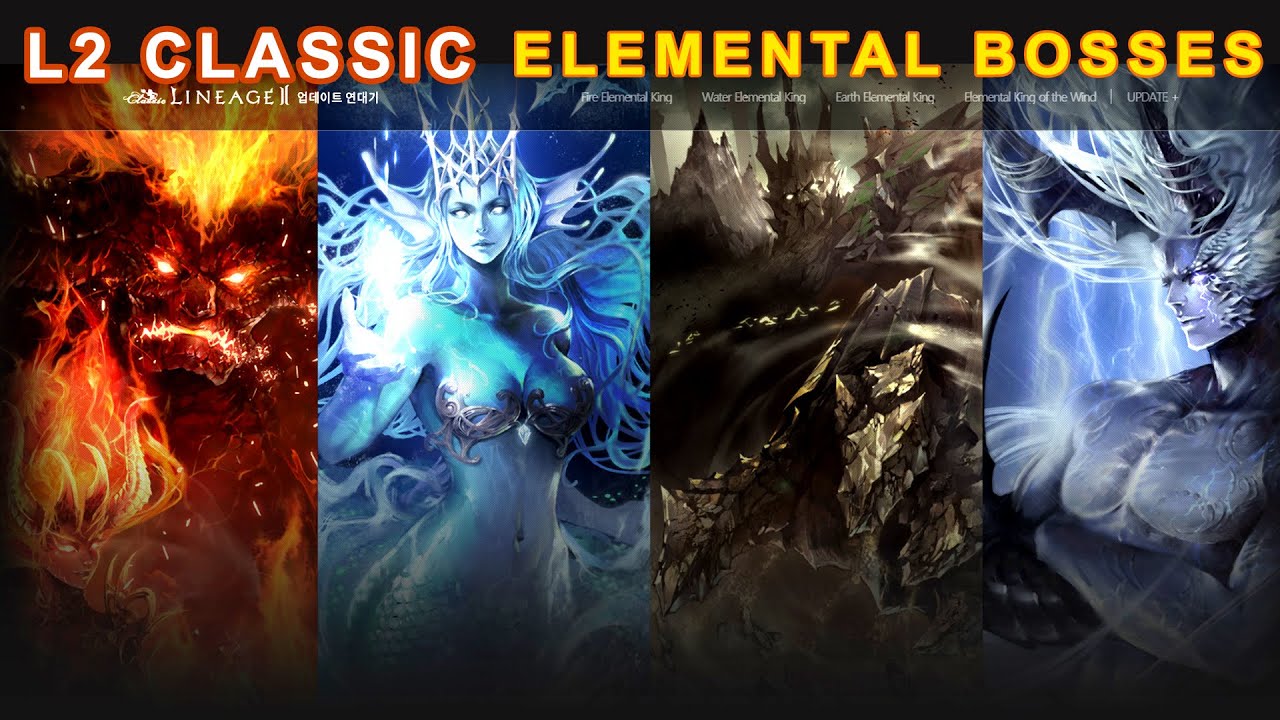 Lineage 2 Classic - Elemental Bosses (King Ignis, Queen Nebula, King ...